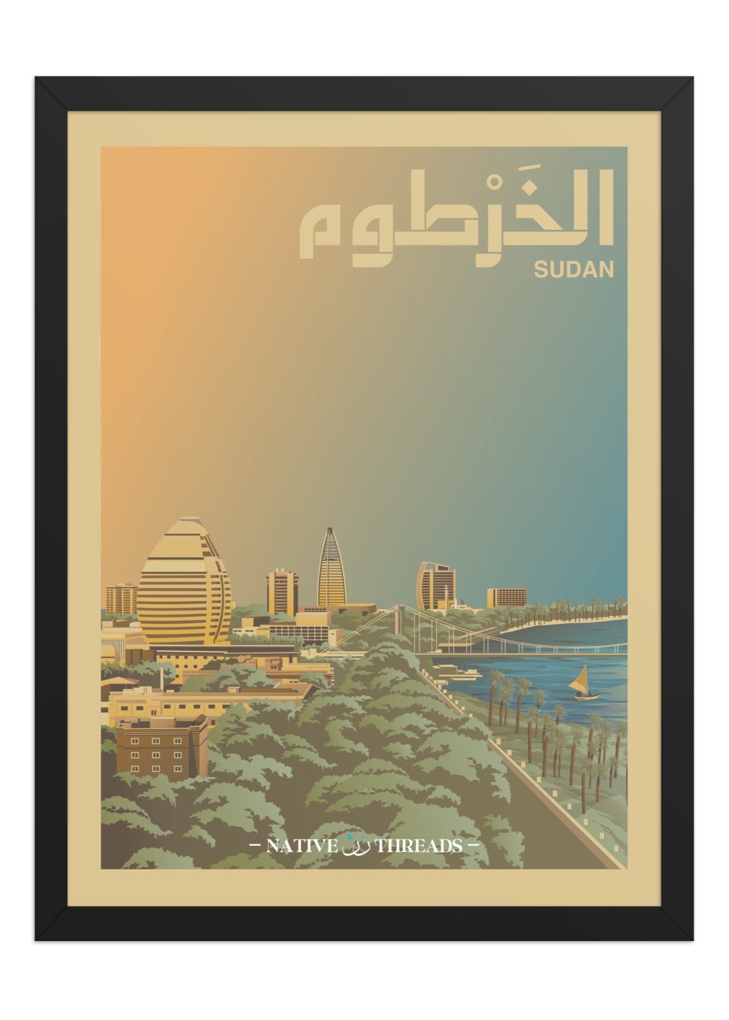 Khartoum Vintage Travel Poster | Native Threads