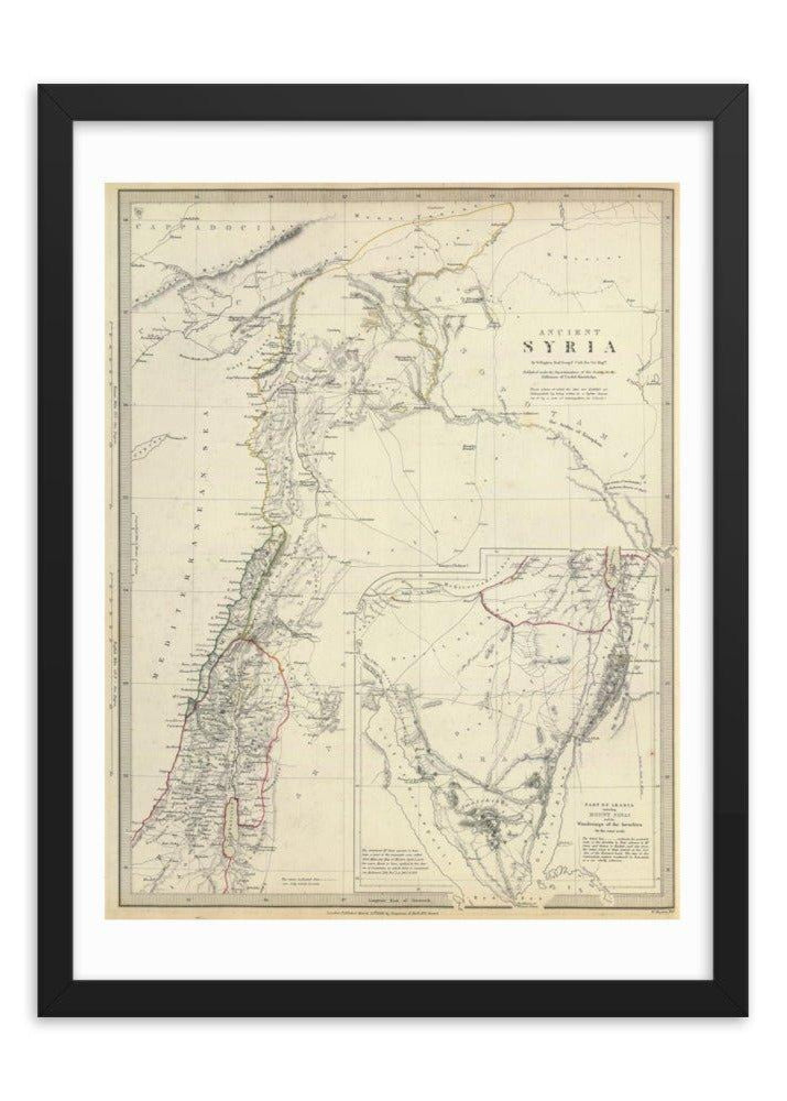 Map of the Levant - 1843 | Native Threads